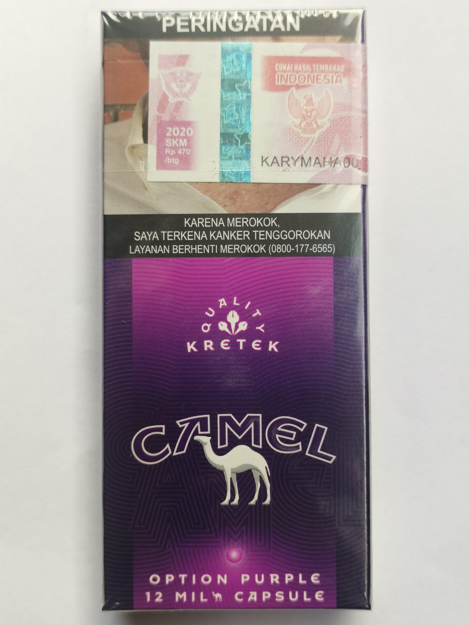 Camel Mild Option Purple Kretek 12, SKM LTLN Value For Money Pertama ...