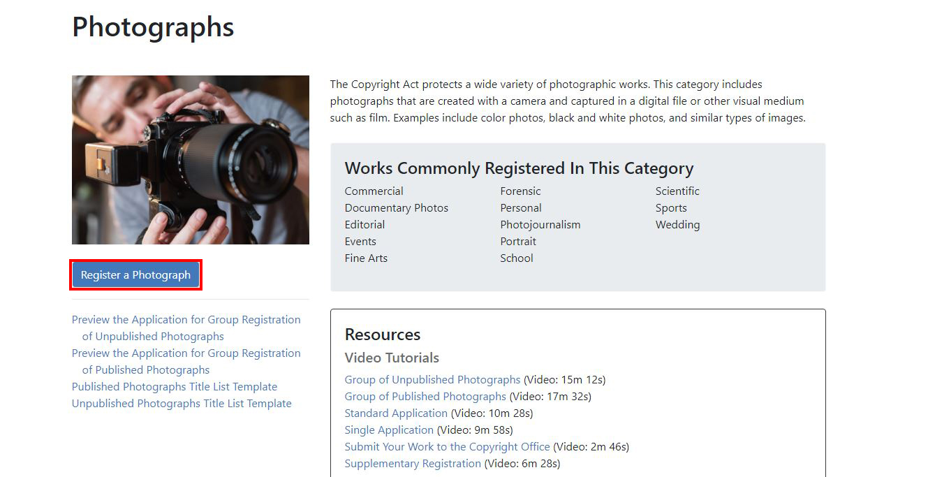 How to Copyright Photos