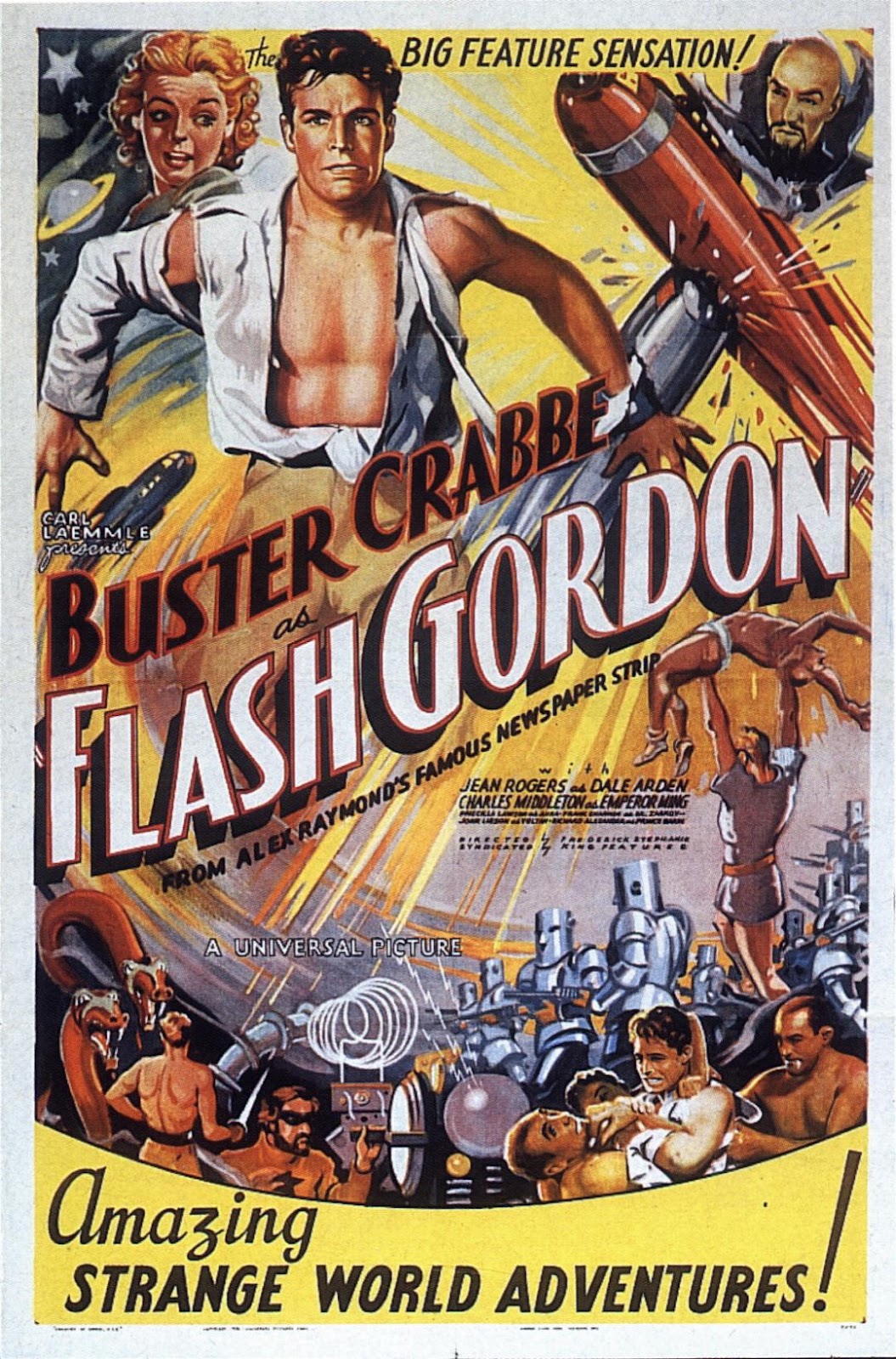 The Geeky Nerfherder: Movie Poster Art: Flash Gordon (1980)