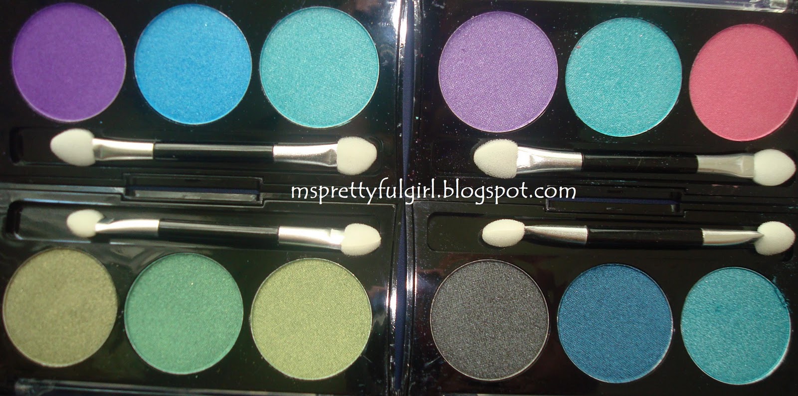 Ms. Prettyful Girl: Swatches: L.A. Colors 3 Color Eyeshadows