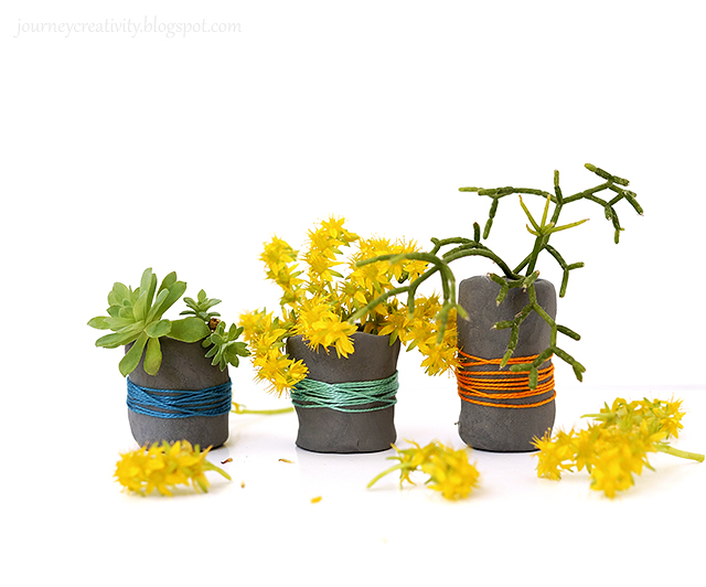 Clay thread pots - Journey into Creativity