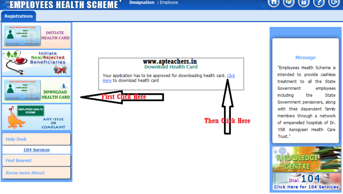 YSR SMART HEALTH CARDS - EHS SMART Health CARDS for AP Employees ...