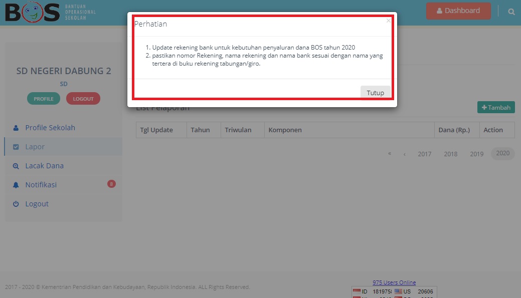 Cara Login Dan Mengerjakan Bos Online Tahun 2020 - Bayemku
