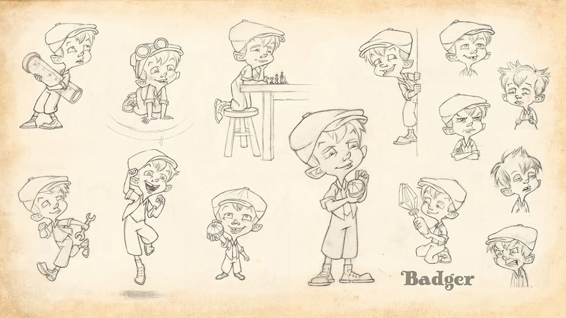 Becca Scholes: Badger Model Sheet