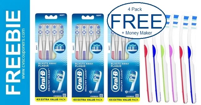 FREE Oral-B 4 Pack of Toothbrushes at CVS | CVS Couponers