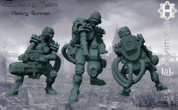 Tabletop Fix: Heresy Lab - The Sauberung Punisher Squad Kickstarter