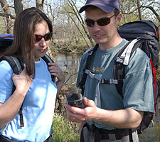 geocachers having fun