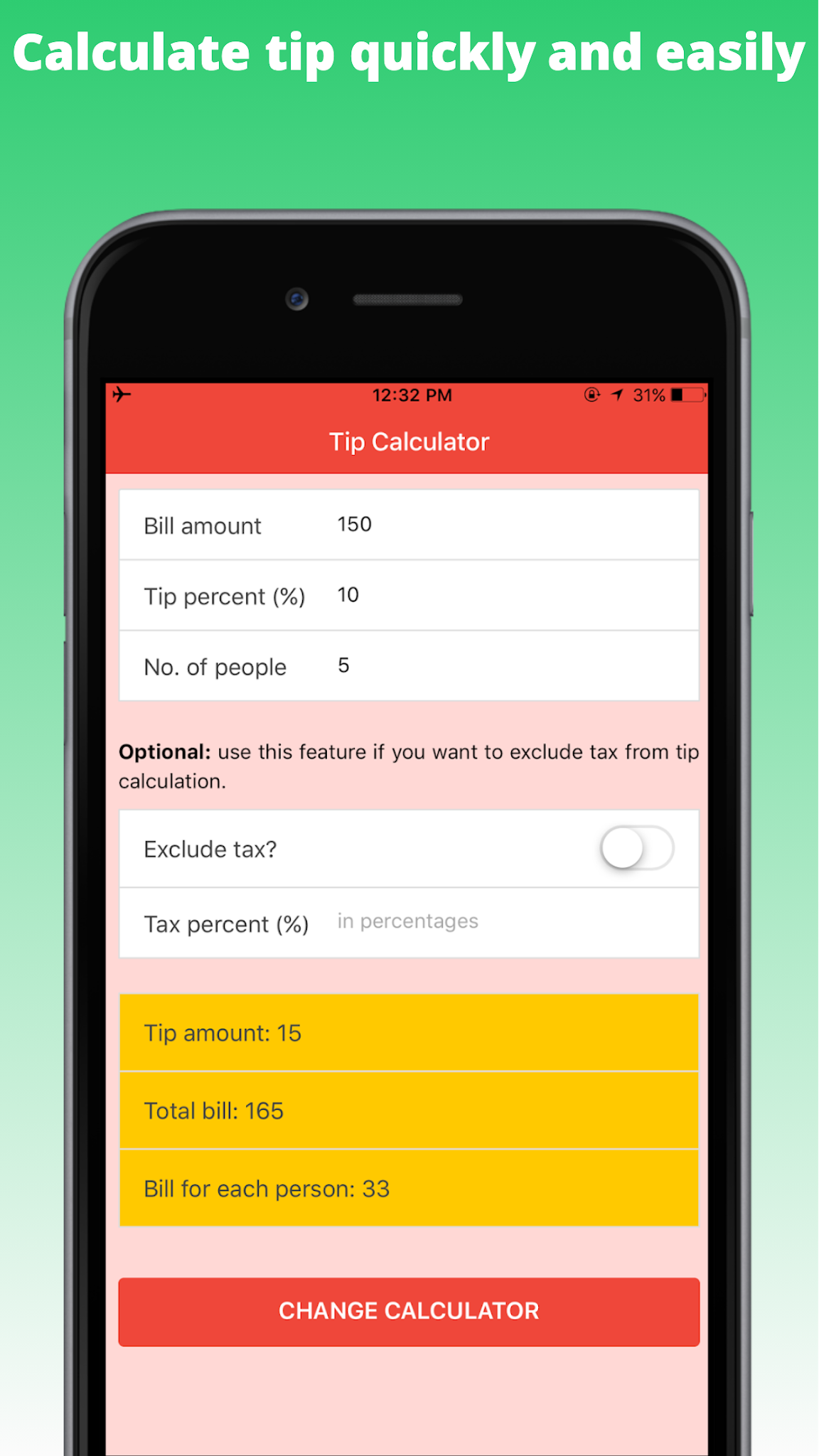 Tip Calculator Free: Quick Tip and Bill Splitter ~ iMedical Apps