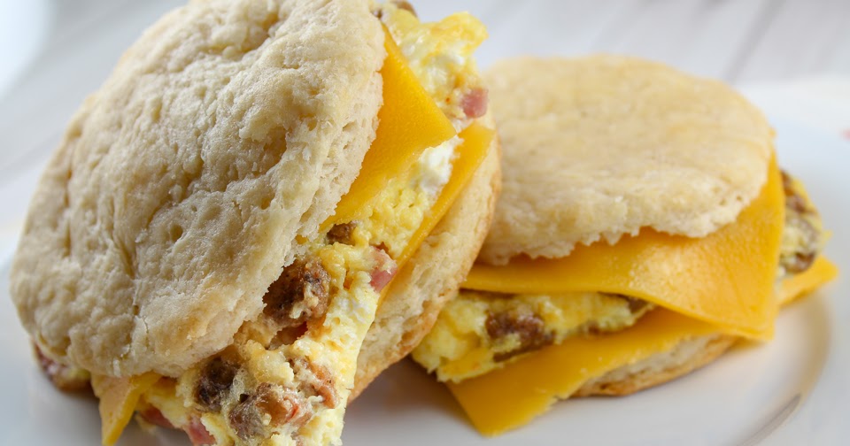 Copycat Hardee's Loaded Omelet Biscuit | The Food Hussy!