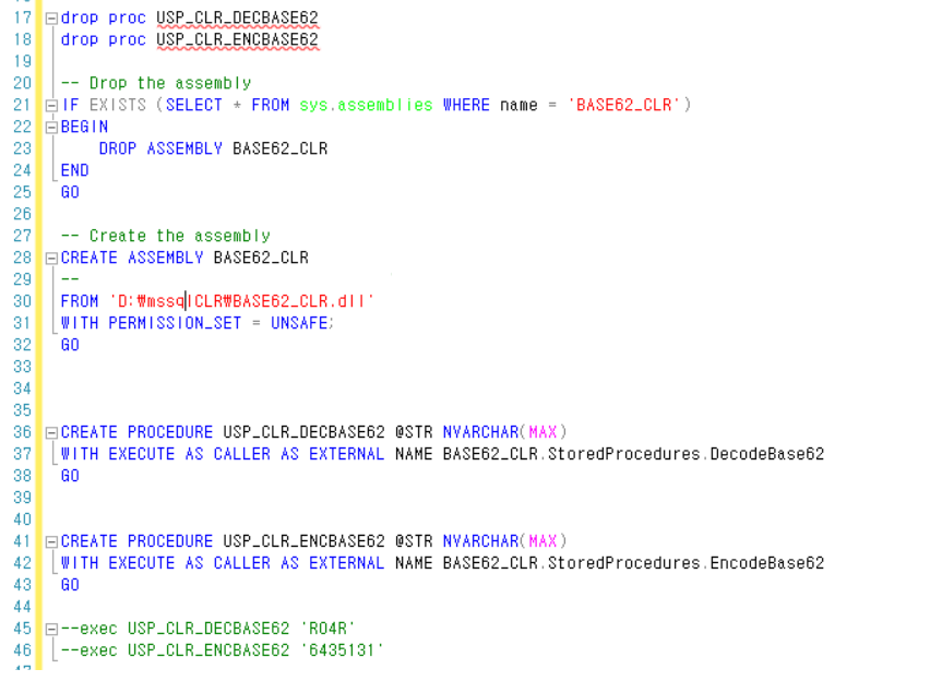 ParkSuSeong: How to encode/decode base62 using C# and Create MSSQL CLR Object