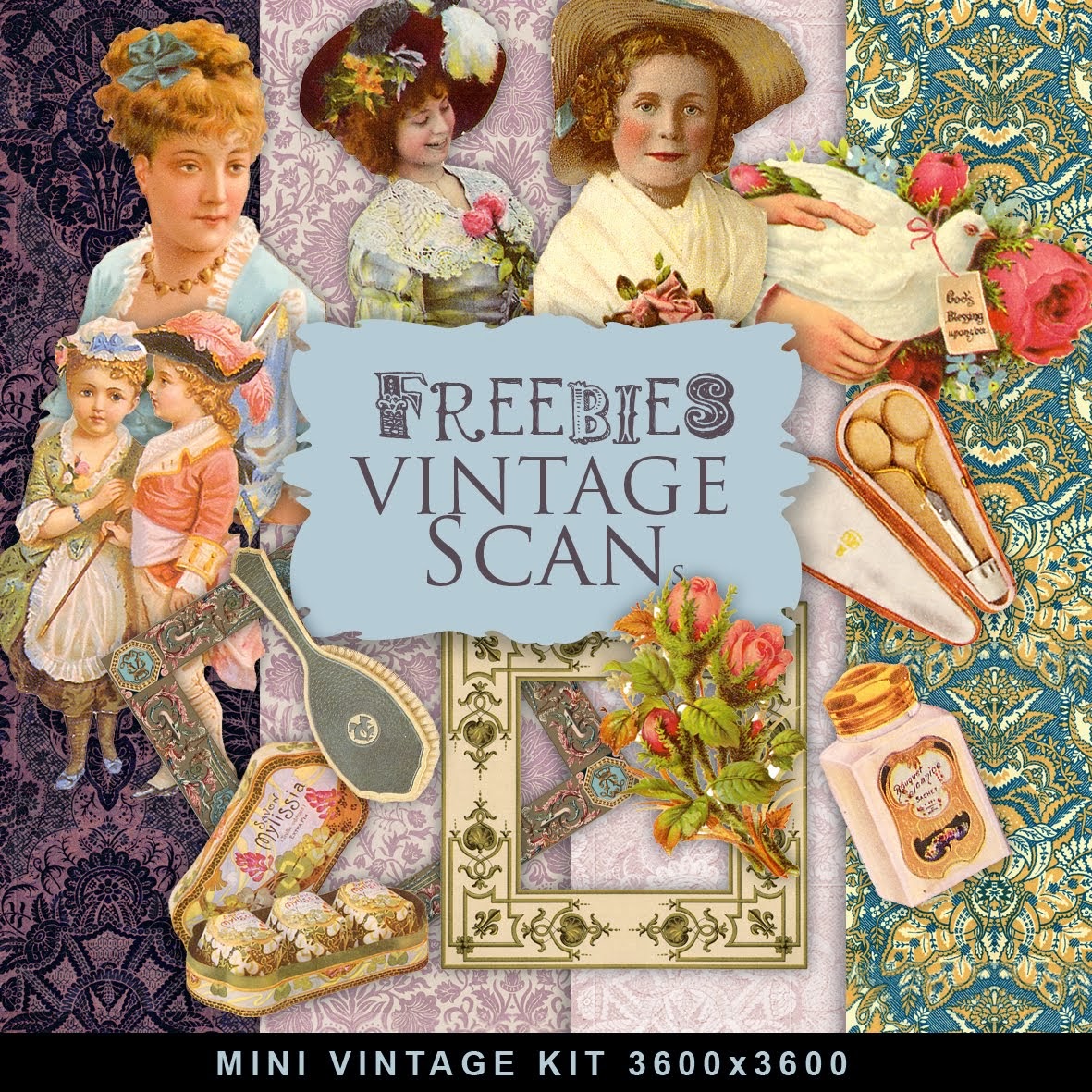 New Vintage Freebies Kit:Far Far Hill - Free database of digital ...