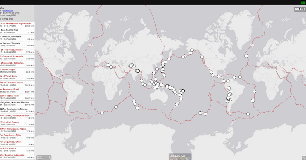 Found Data: Earthquake Database