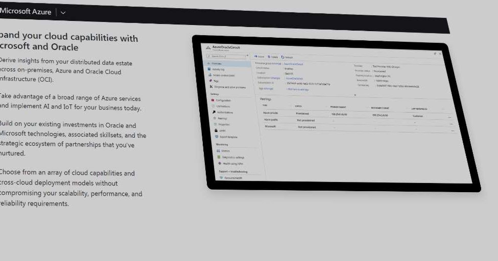 Microsoft Azure and Oracle Clouds are Now Interconnected