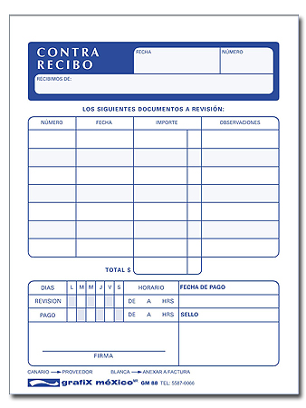 Natalea... ( ^ · ^ ): CONTRA RECIBO