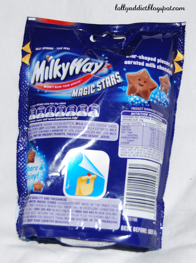Lolly Addict - Australian Confectionery Reviews: Mars Milky Way Magic Stars