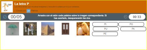 Jugando y aprendiendo juntos: Aprendo a leer y a escribir. La P