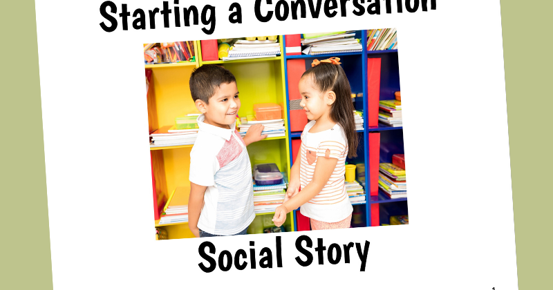 Starting a Conversation Social Story | And Next Comes L - Hyperlexia ...