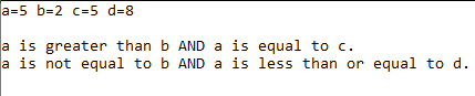 Operators and Expressions