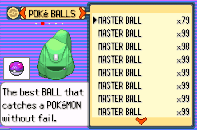 Cheat Code Rarecandy MasterBalls and Infinite Money Pokemon Glazed GBA
