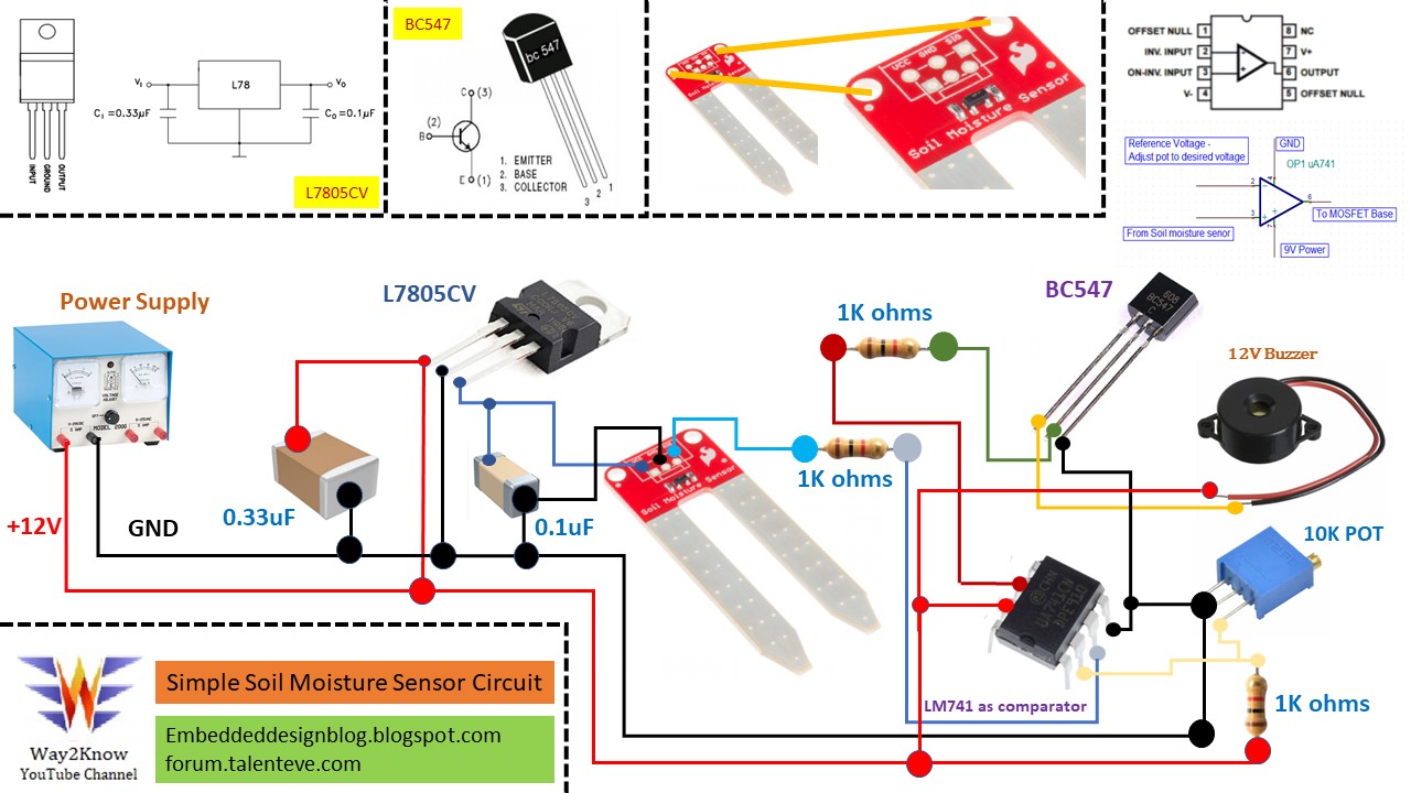 DIY - Soil Moisture Sensor Circuit