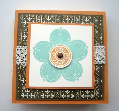 Deb's Card Buffet: Spice Cake Post It Pad Holder