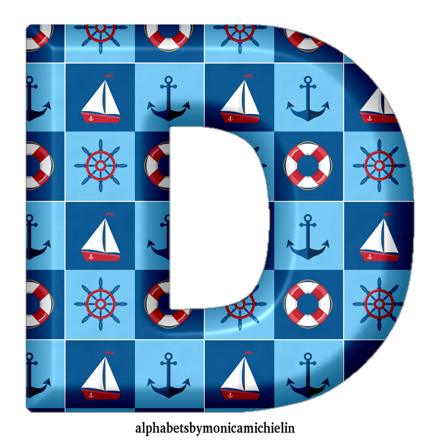 M. Michielin Alphabets: SEAMLESS BLUE ANCHOR MARINE BOAT WHEEL NAUTICAL ...