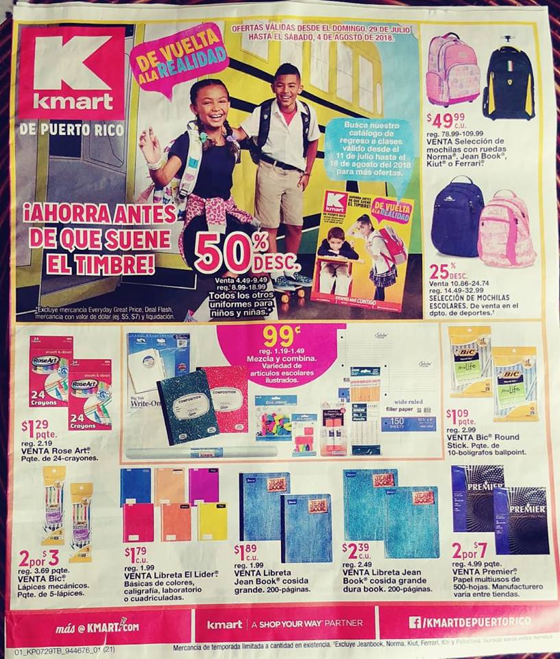 Ahorros Diarios Usando Cupones: Especiales válidos en las tiendas Kmart ...