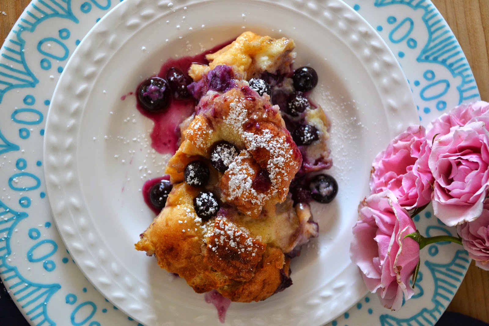Attic Lace: 3-Step Blueberry Vanilla Bread Pudding