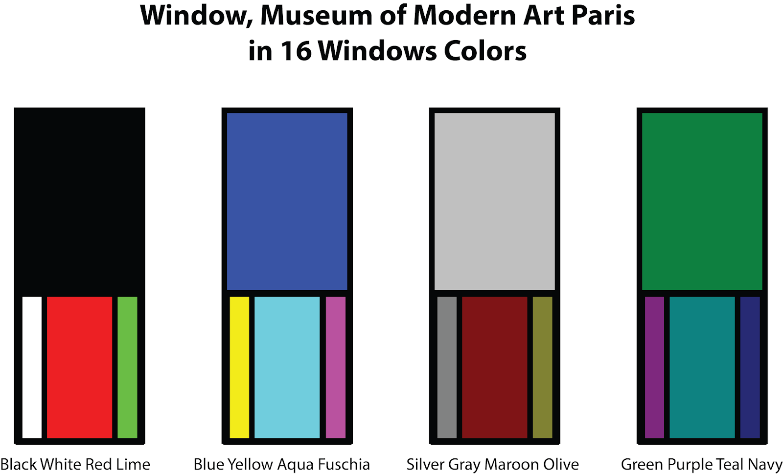 16 Windows Colors