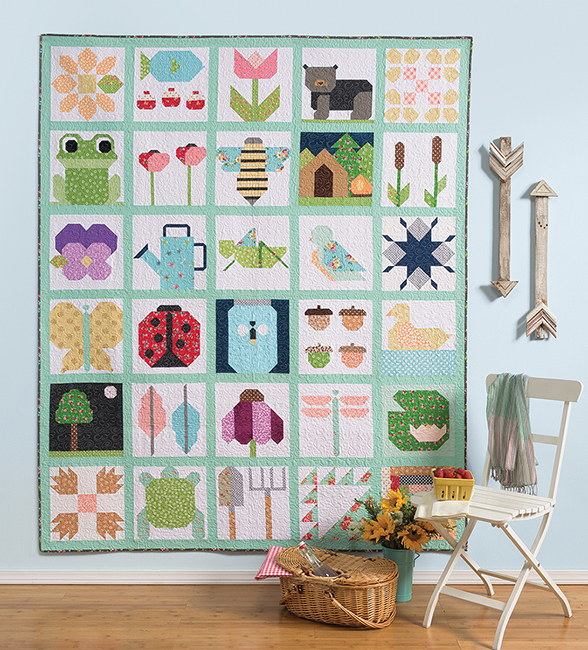 The Literate Quilter: Celebrate the Outdoors with a Patchwork Picnic Quilt