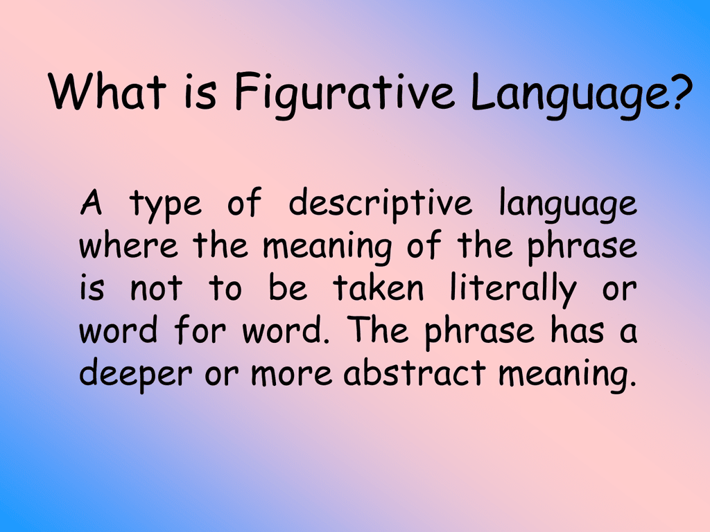 English 9th JPL: ( ALL 9th Grade ) Figurative Language (All 9th Grade)
