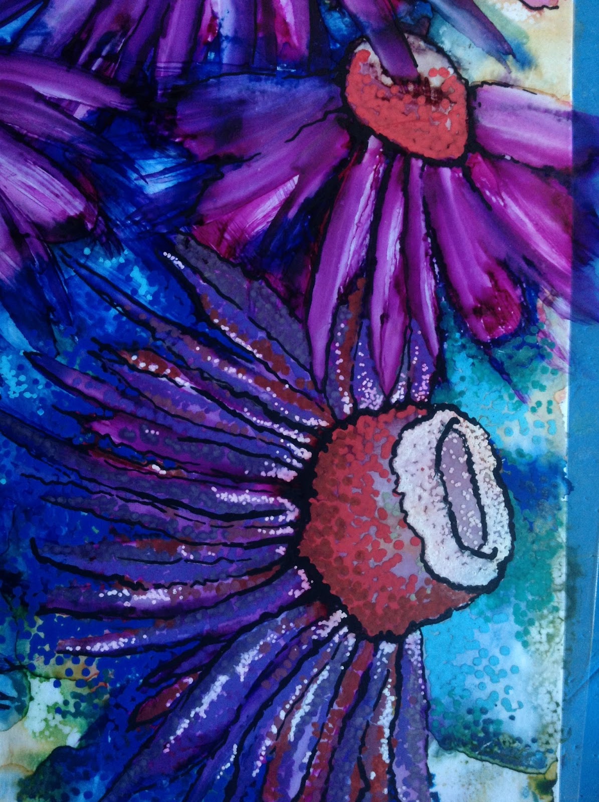 Sharpies and Alcohol - Flowers