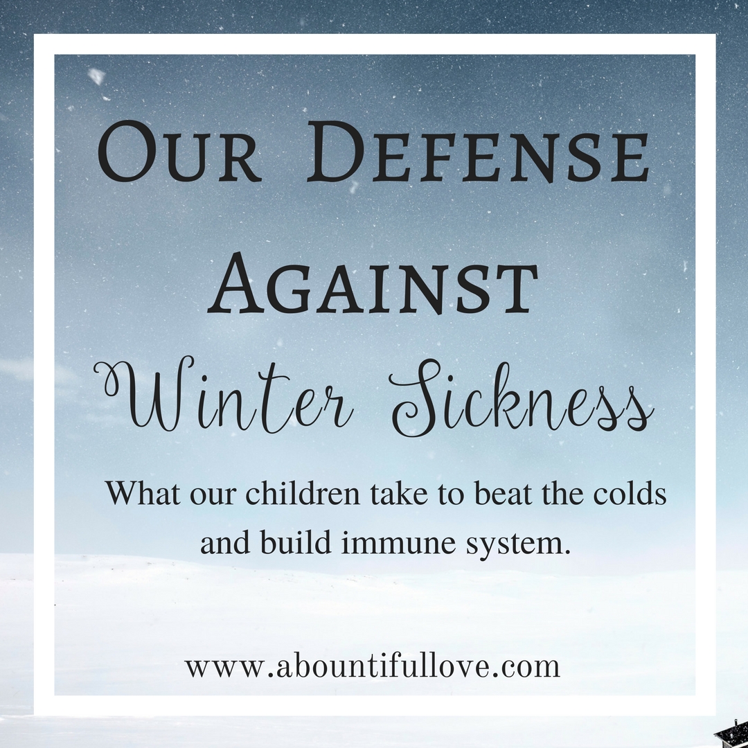 Our Defense Against Winter Sickness - A Bountiful Love