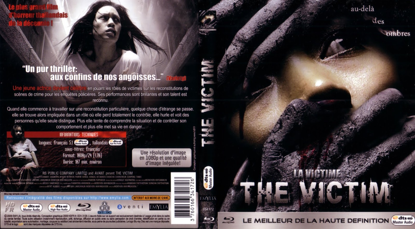 BLU-RAY JAQUETTES BLU-RAY: The Victim