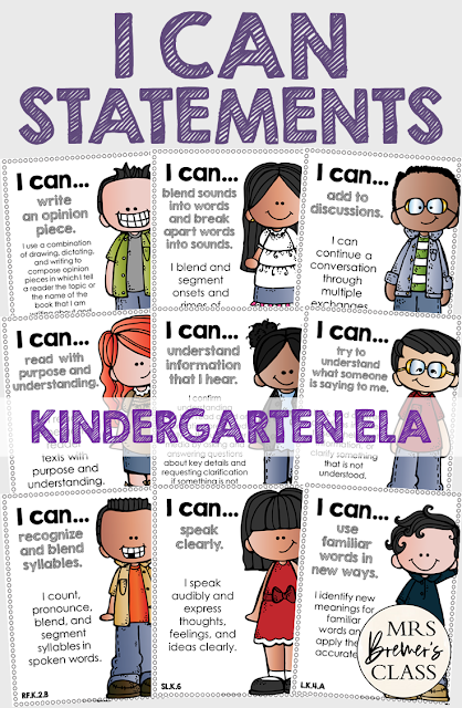 I Can Statement Charts | Mrs. Bremer's Class