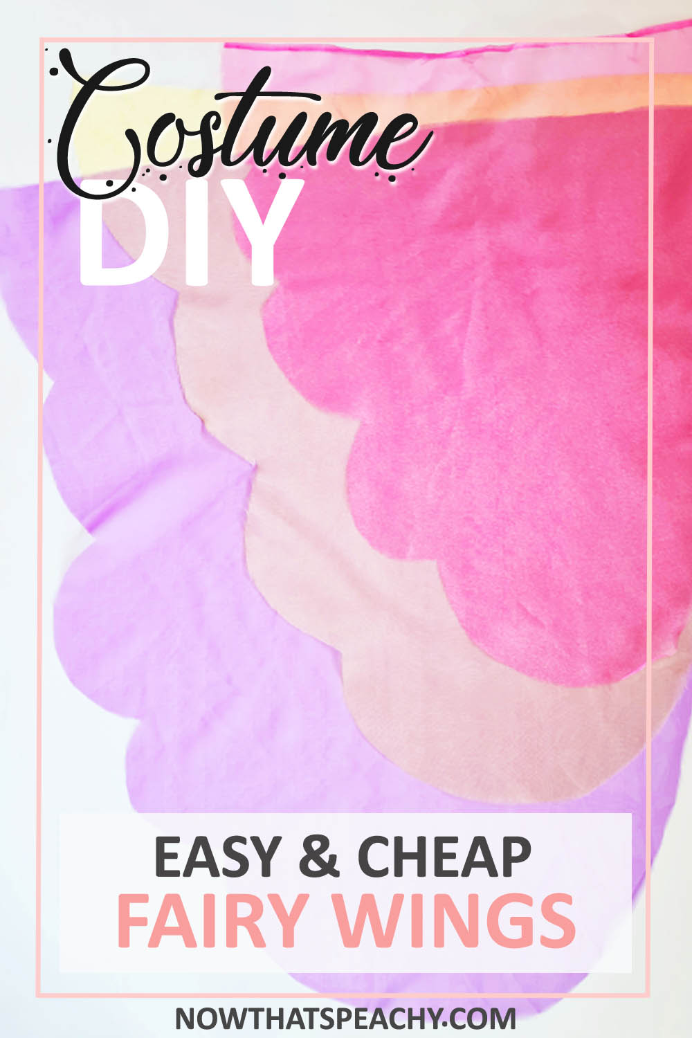 Cheap & Easy FAIRY WINGS Tutorial NO SEW | EASY DIY | Now thats Peachy