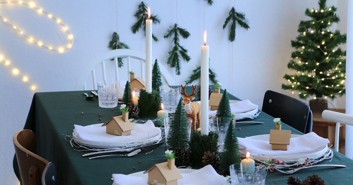 OUI OUI OUI studio: TABLE DE NOËL ♥ SAPINS & PETITS CHALETS