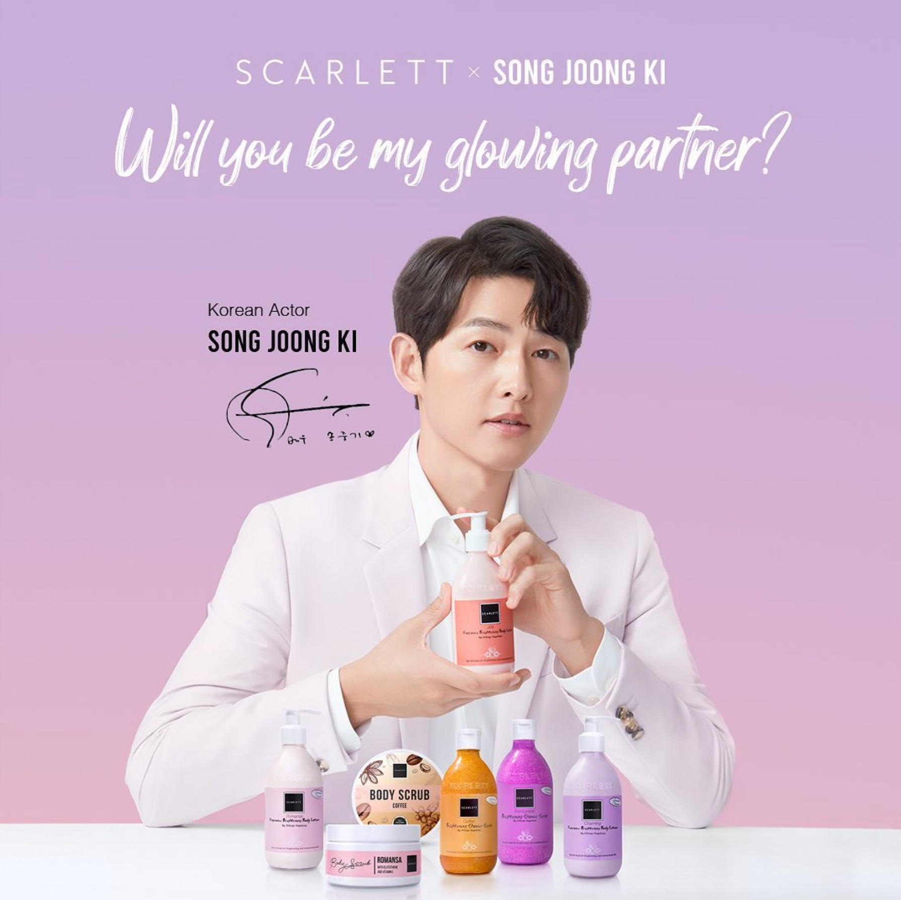 Pink Travelogue: Aktor Korea Song Joong Ki Jadi Ambassador Scarlett ...
