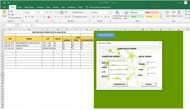 Membuat Database Pada Microsoft Excel