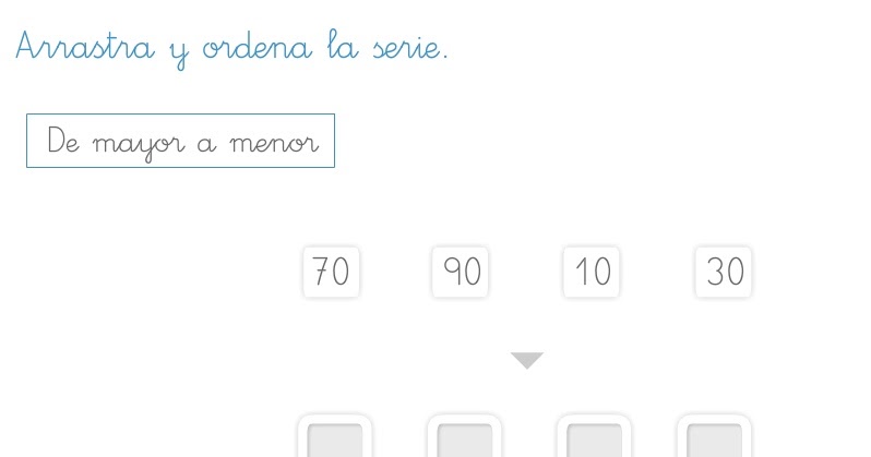 El tesoro del cole: LOS NÚMEROS HASTA EL 99.