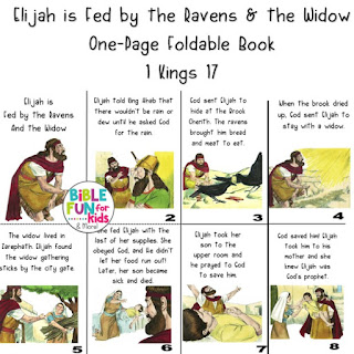 Elijah Fed by Ravens | Bible Fun For Kids