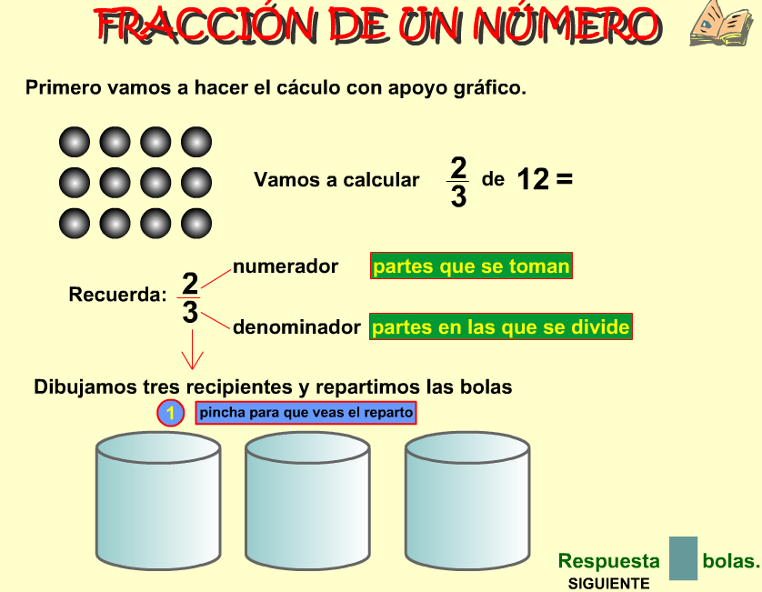 LAS COSAS DE LUIS: FRACCIÓN DE UN NÚMERO