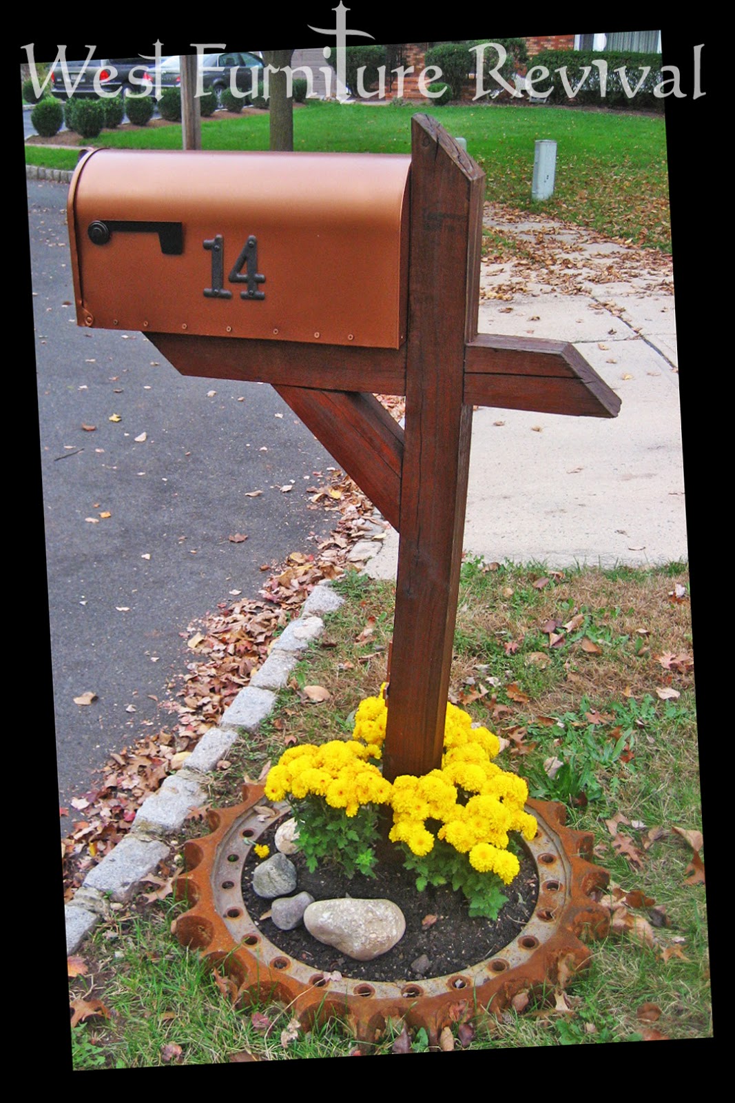 West Furniture Revival: BULLDOZER GEAR MAILBOX!