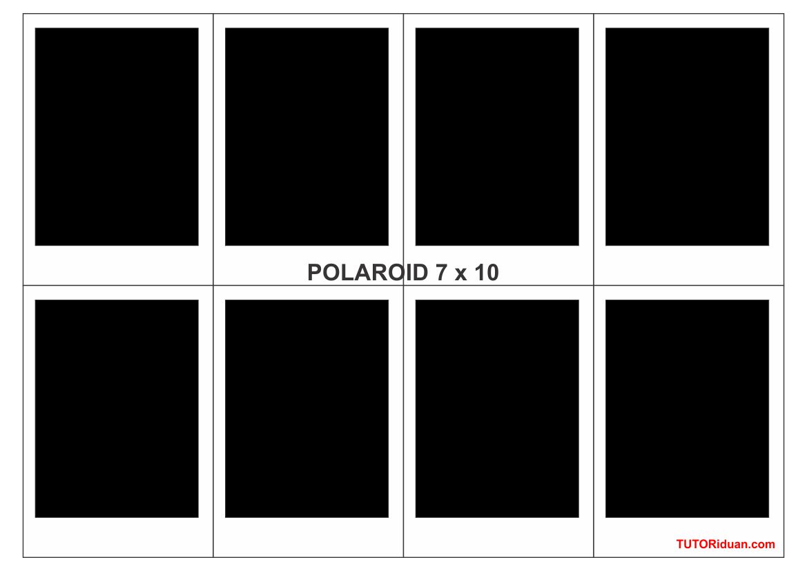 Desain Layout dan Ukuran Foto POLAROID Lengkap dengan CorelDraw ...