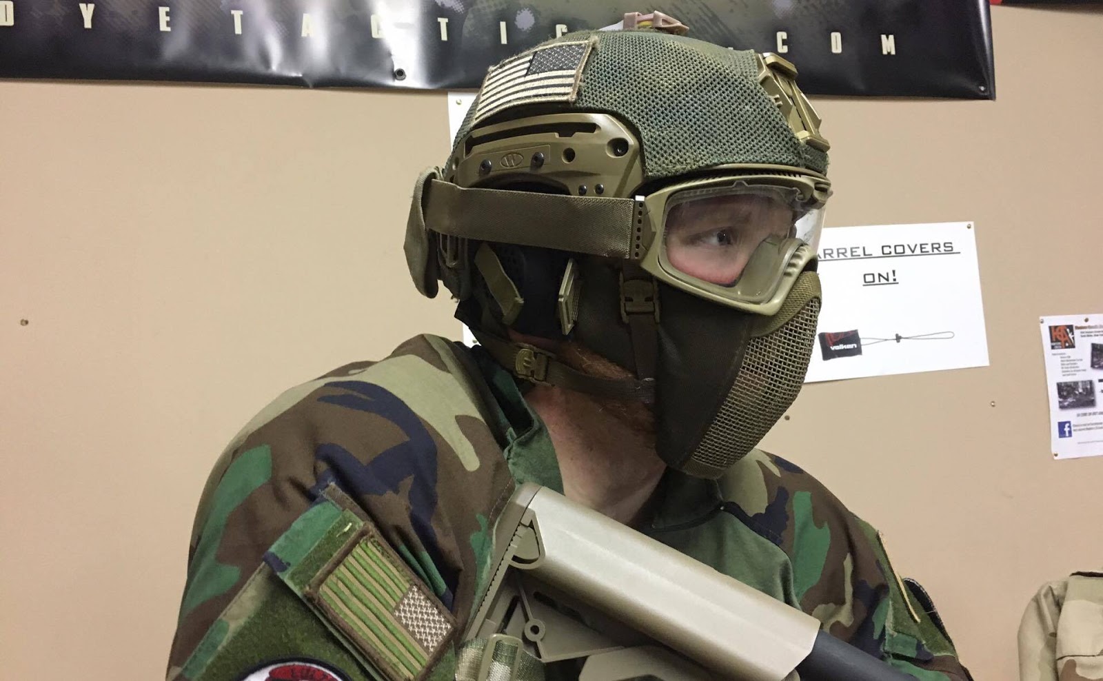 Tactical Gears: OneTigris Tactical Foldable Half Face Protective Mesh ...