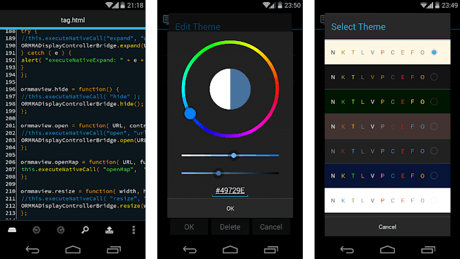 5 Aplikasi Code Editor Terbaik di Android Update Terbaru - Kompinter