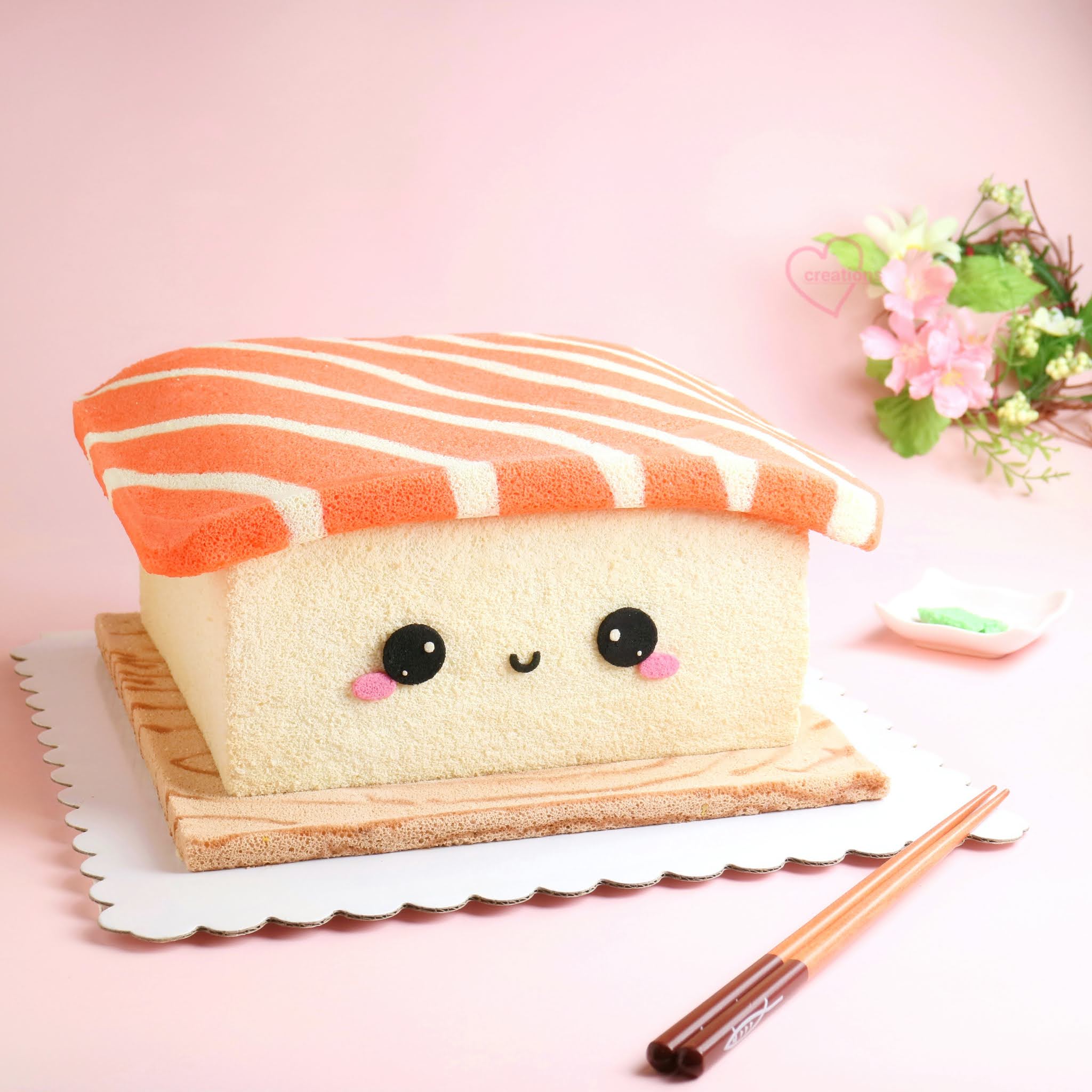 Loving Creations for You: Giant Sushi Chiffon Cake