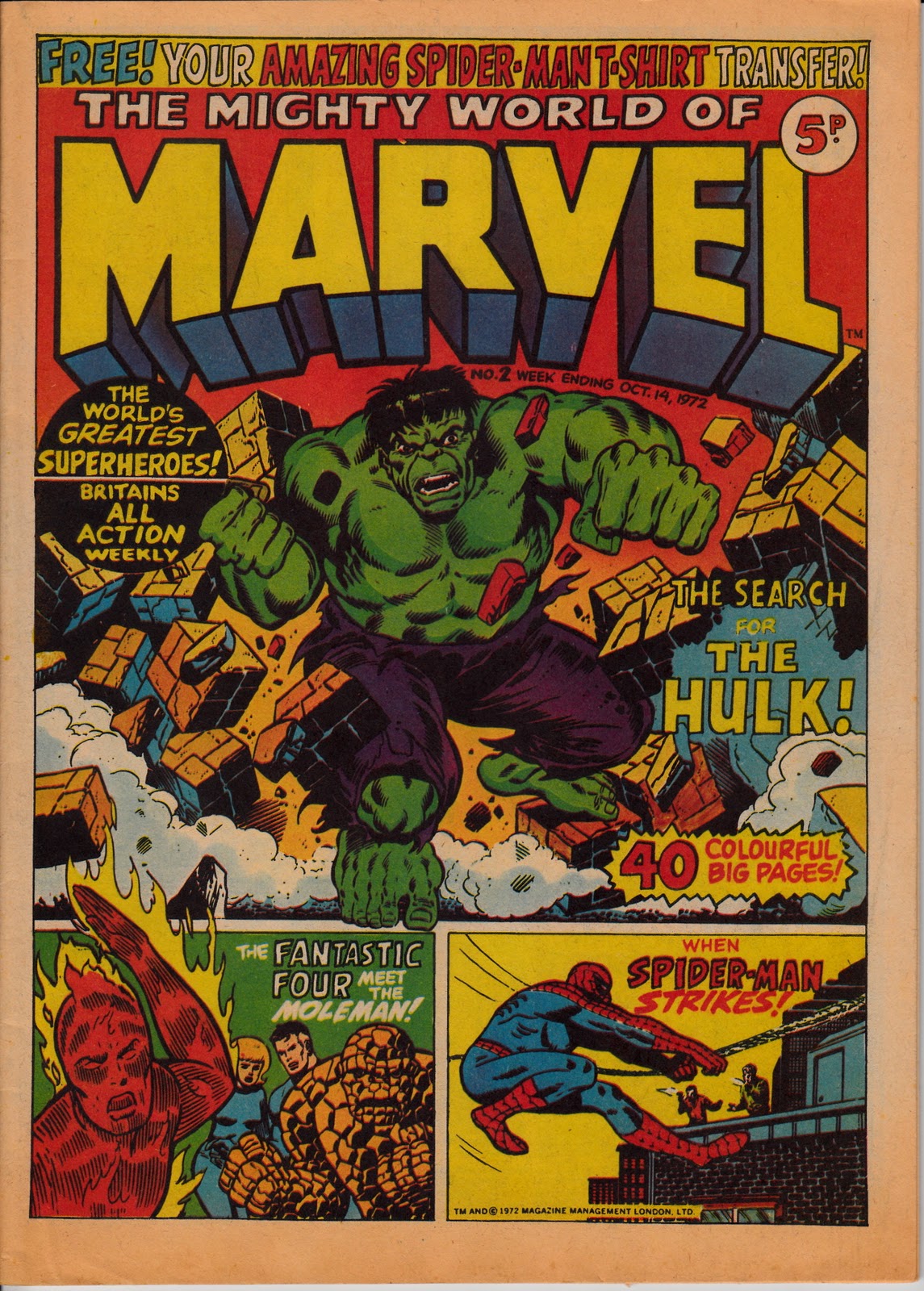 STARLOGGED - GEEK MEDIA AGAIN: 1972: THE MIGHTY WORLD OF MARVEL: THE ...