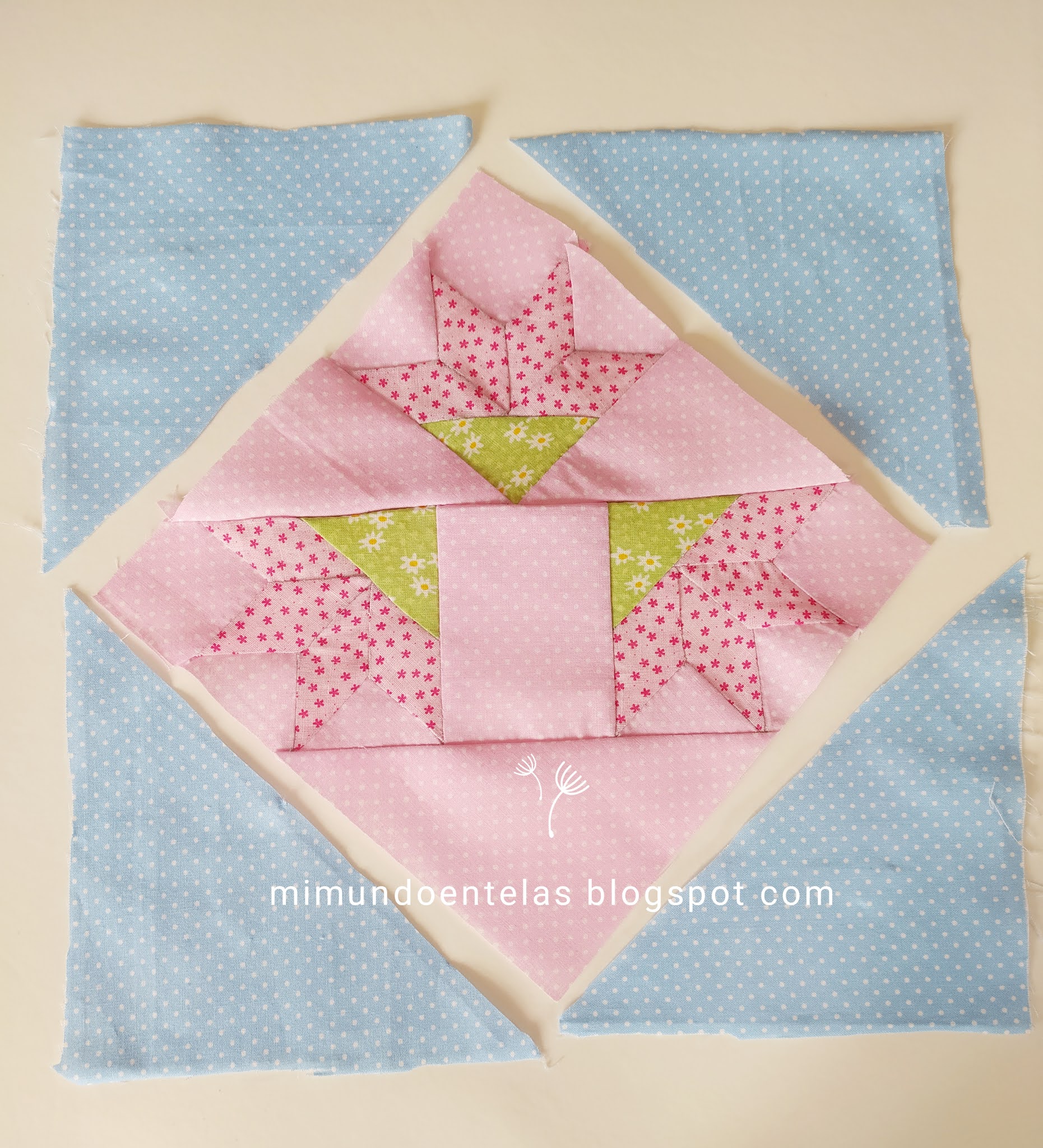 mimundoentelas.com: Patchwork tutorial: Flor de lis