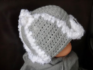 Grandma Swills' Handcrafted Knits: Russian Ushanka Crochet Baby Hat